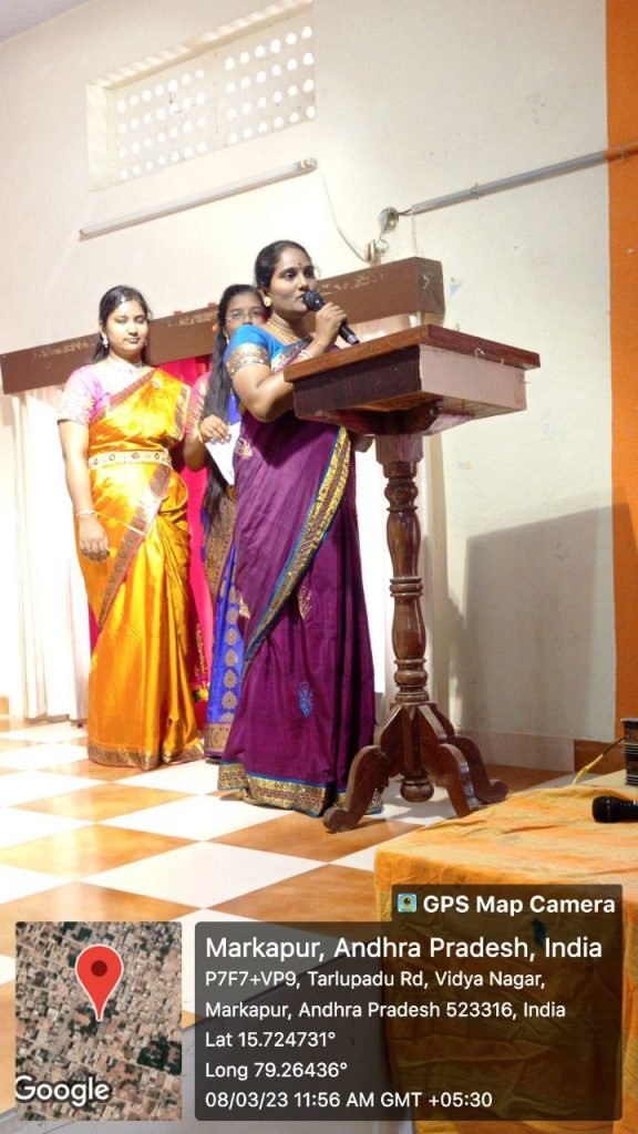 World Women’s day Celebrations @Dr.Sgips Markapur – Dr. Samuel George ...